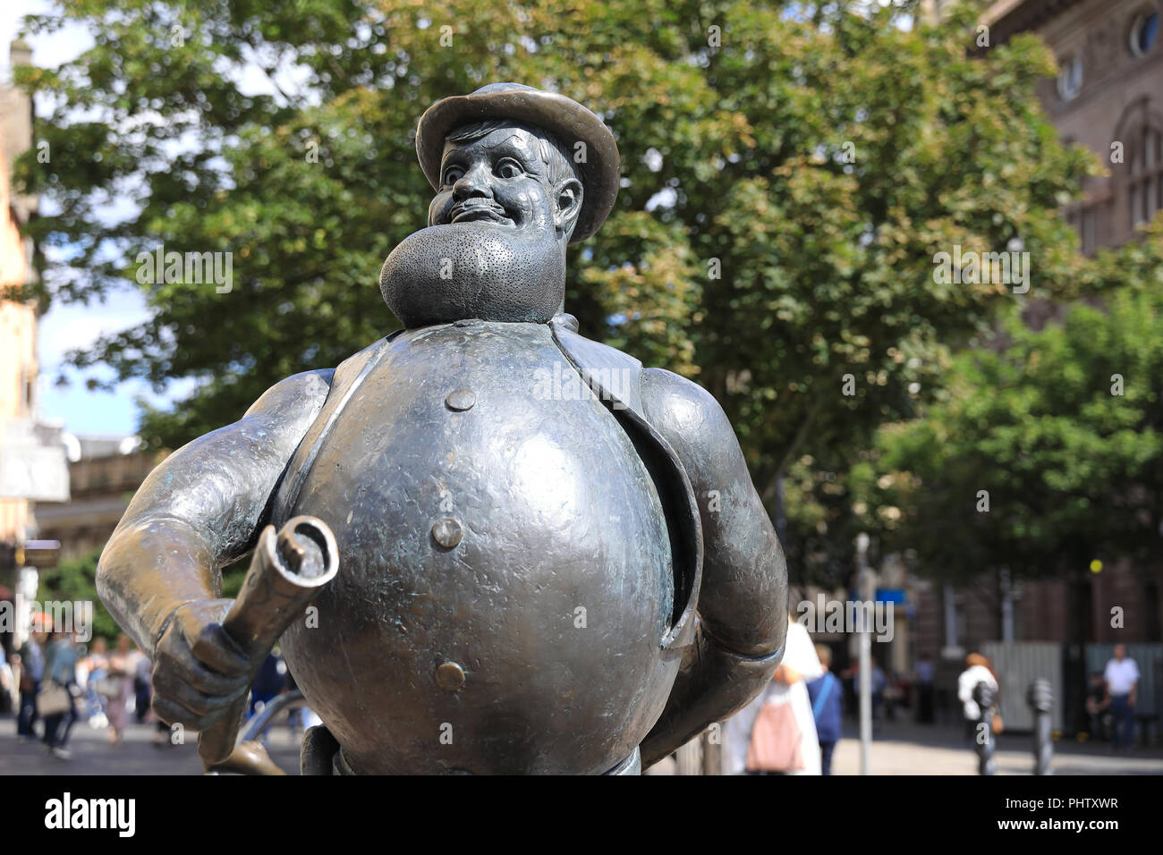 Statue of Desperate Dan, the wild west character from the Dandy, in ...