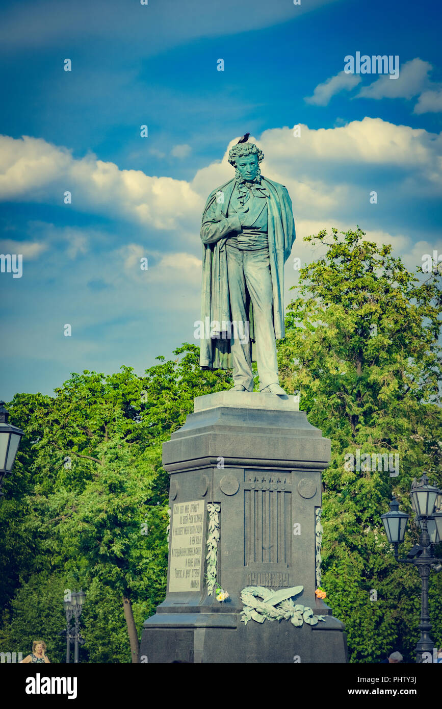 Alexander pushkin statue in pushkin hi-res stock photography and images ...