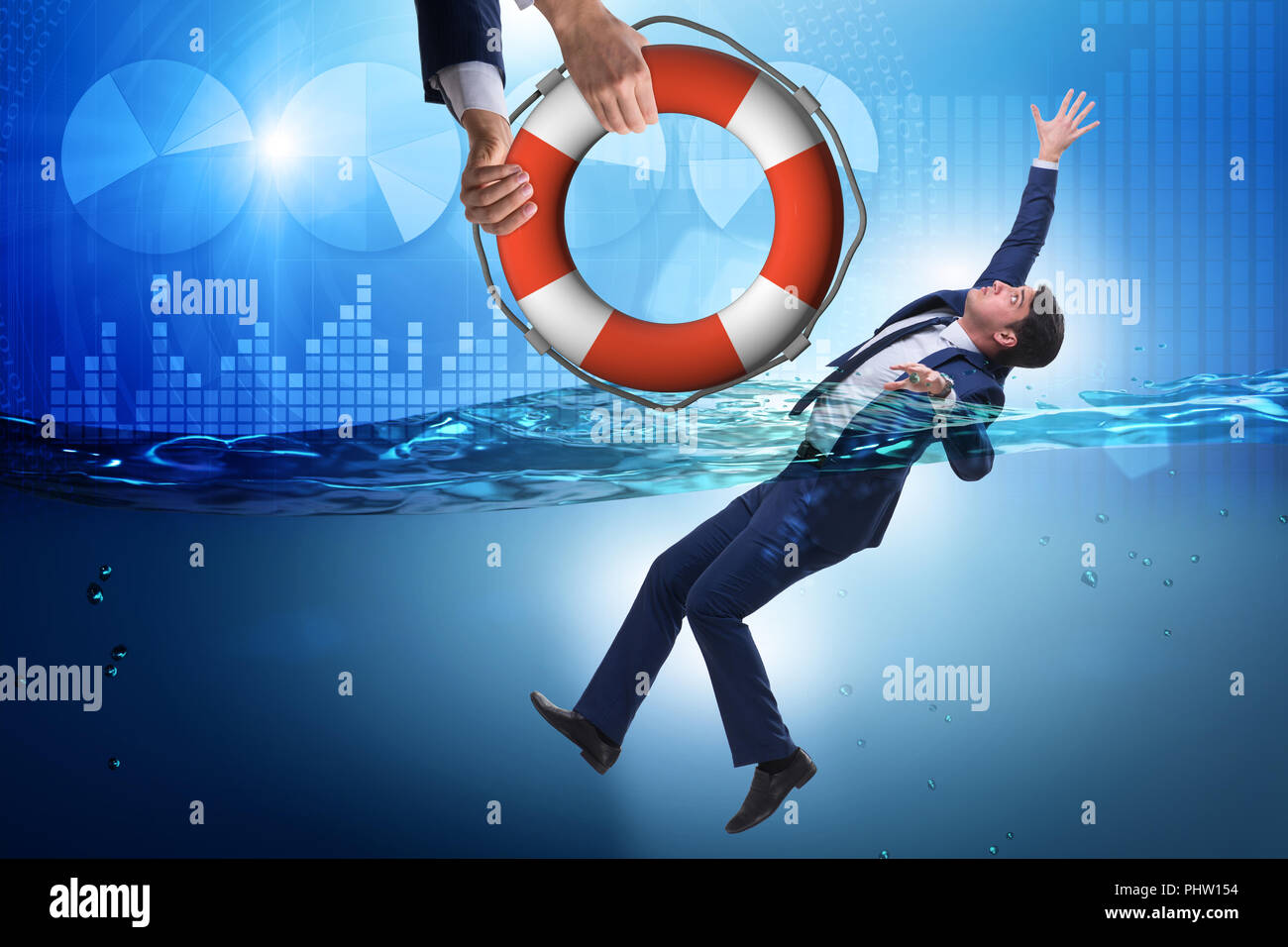 Drowning man saved hi-res stock photography and images - Alamy
