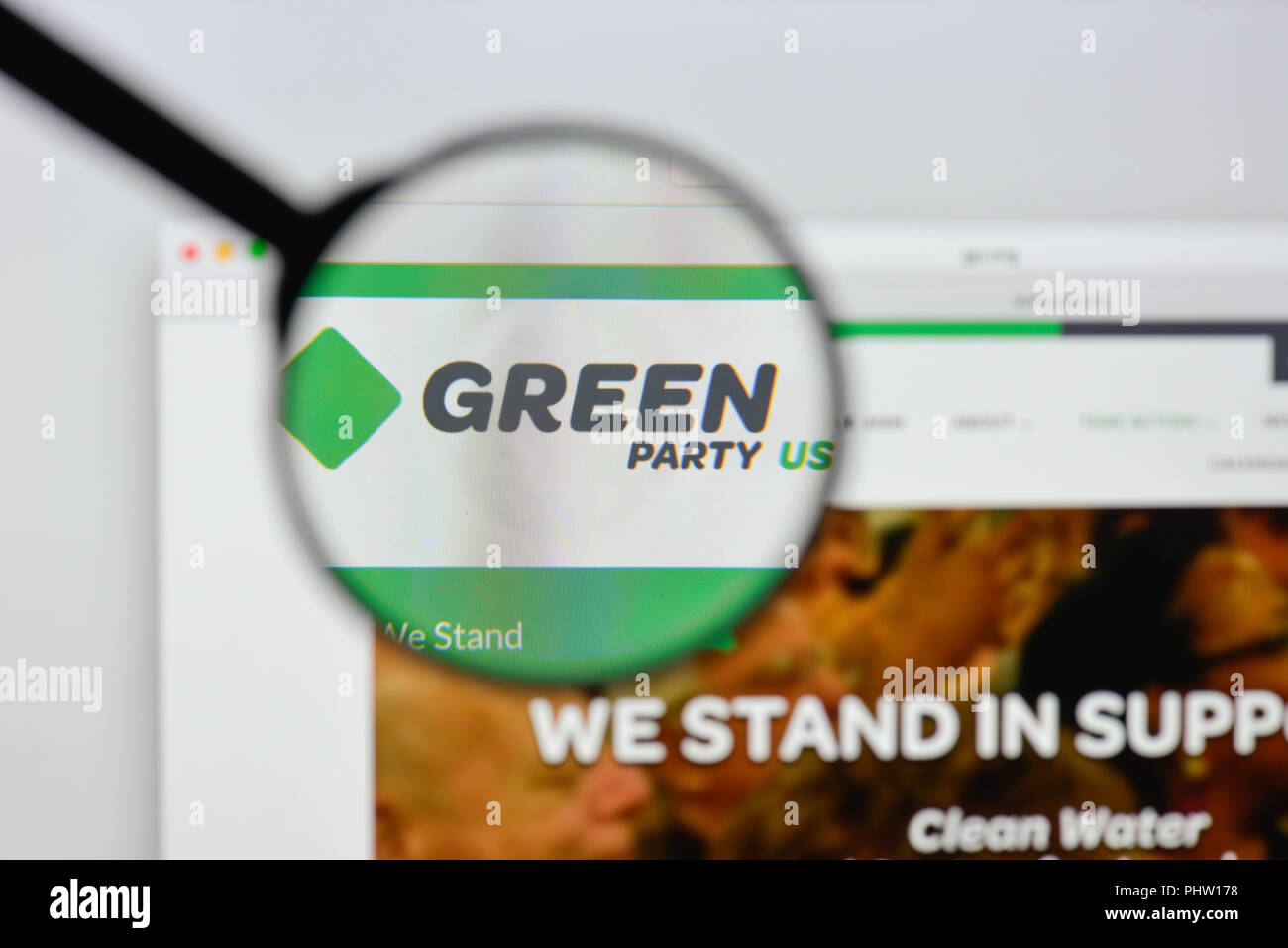 Green party logo usa hi-res stock photography and images - Alamy