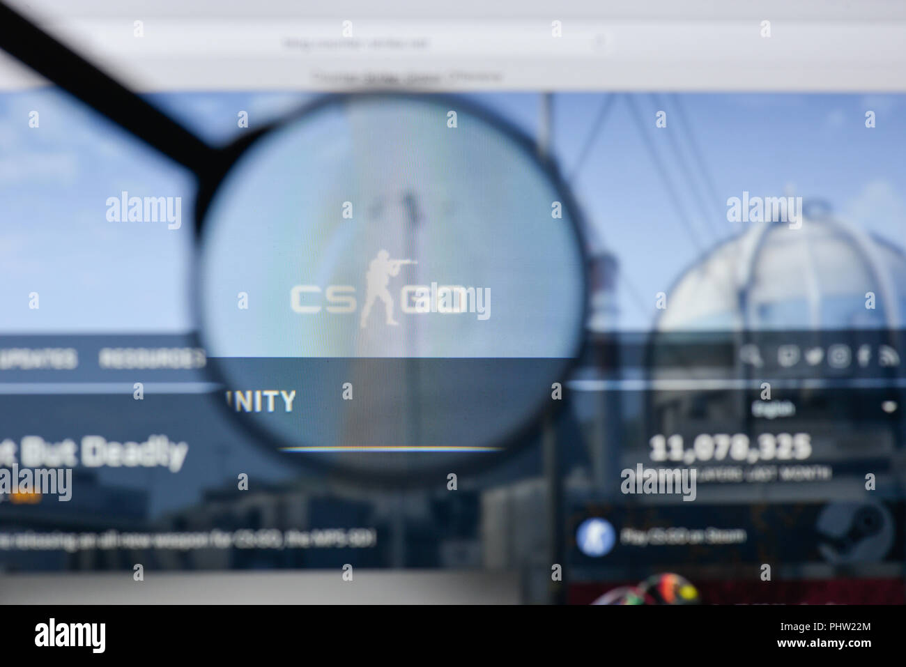 Counter strike global offensive logo hi-res stock photography and ...