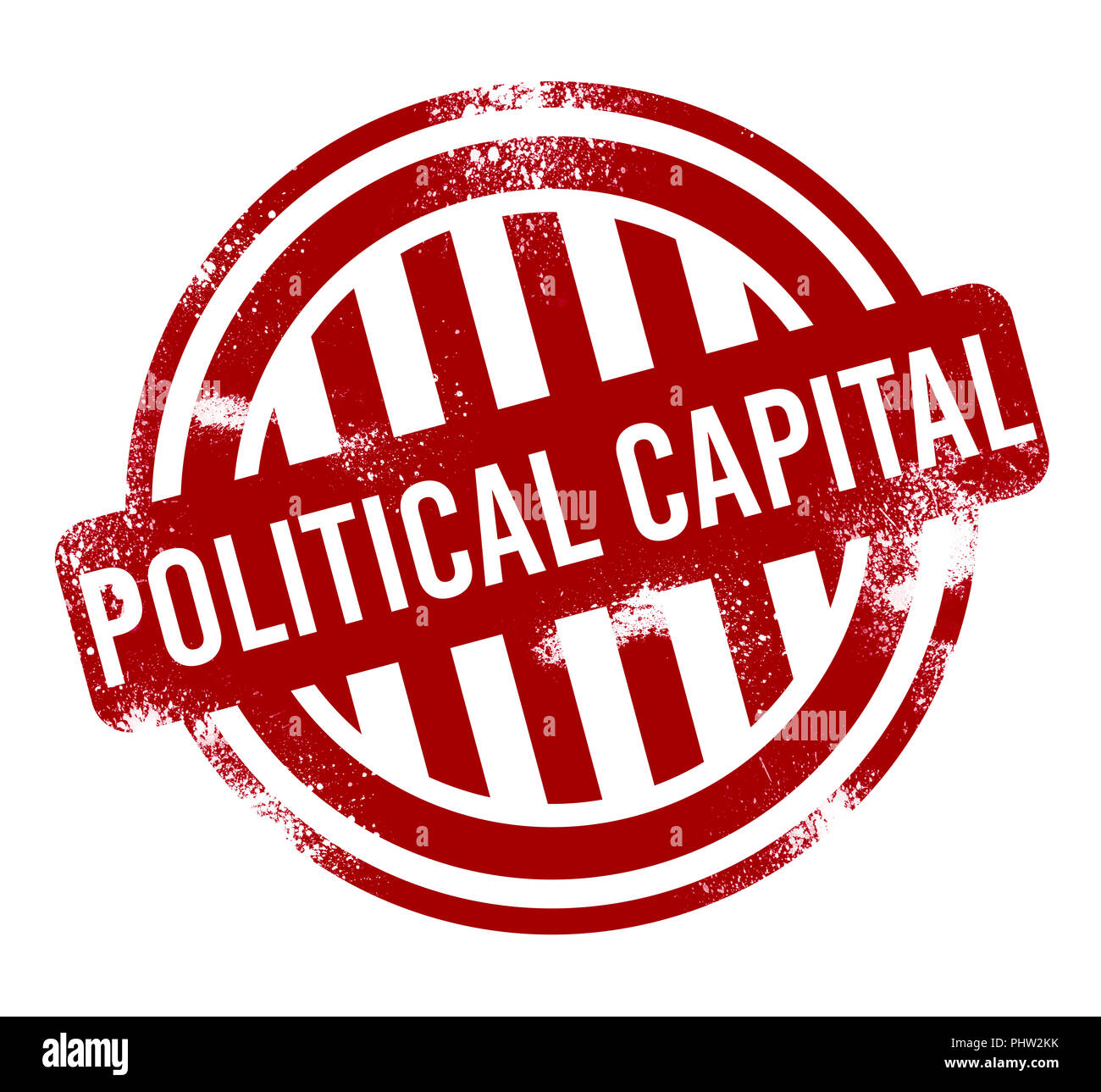 Political capital - red grunge button, stamp Stock Photo - Alamy