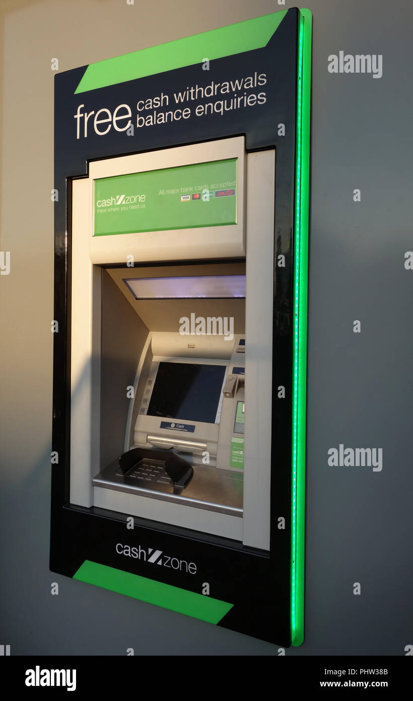 New Free Cash Zone ATM Cashpoint in the village of Thurcroft, Rotherham ...