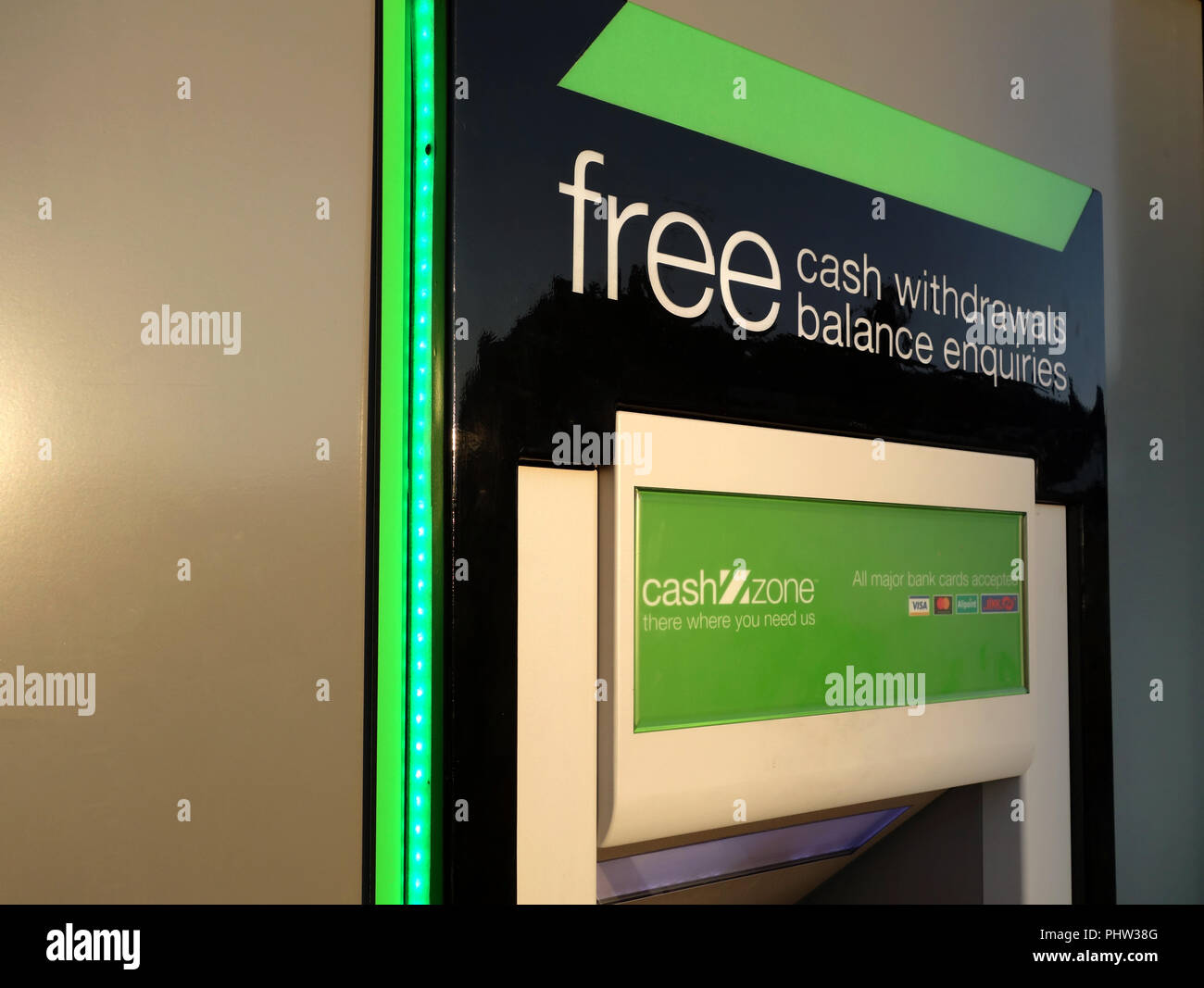 New Free Cash Zone ATM Cashpoint in the village of Thurcroft, Rotherham ...