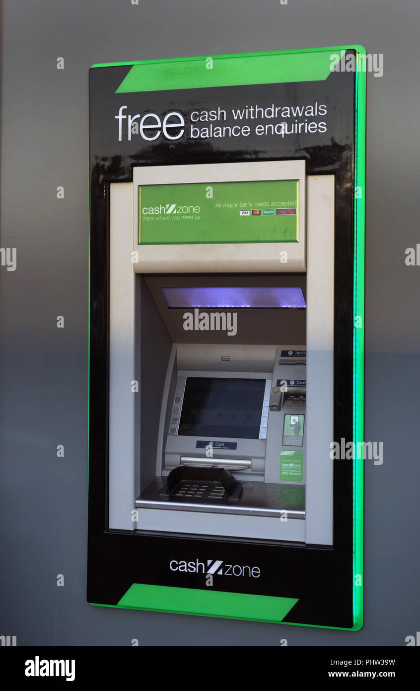 New Free Cash Zone ATM Cashpoint in the village of Thurcroft, Rotherham ...