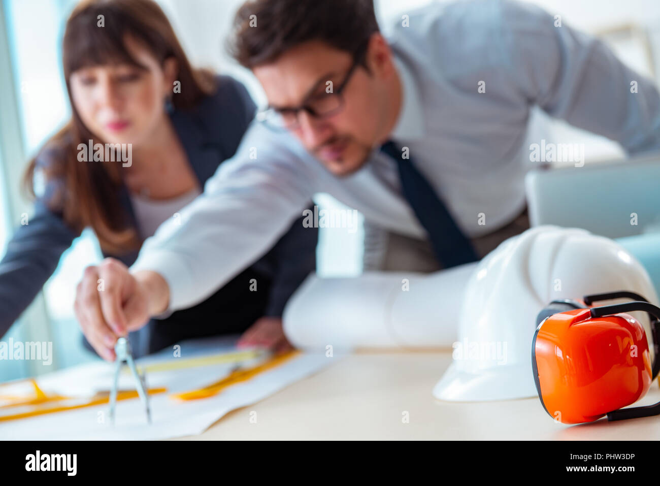 Engineers working on new project Stock Photo - Alamy