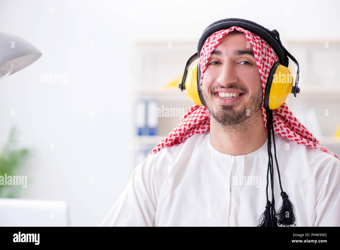 Arab engineer working on new project Stock Photo - Alamy