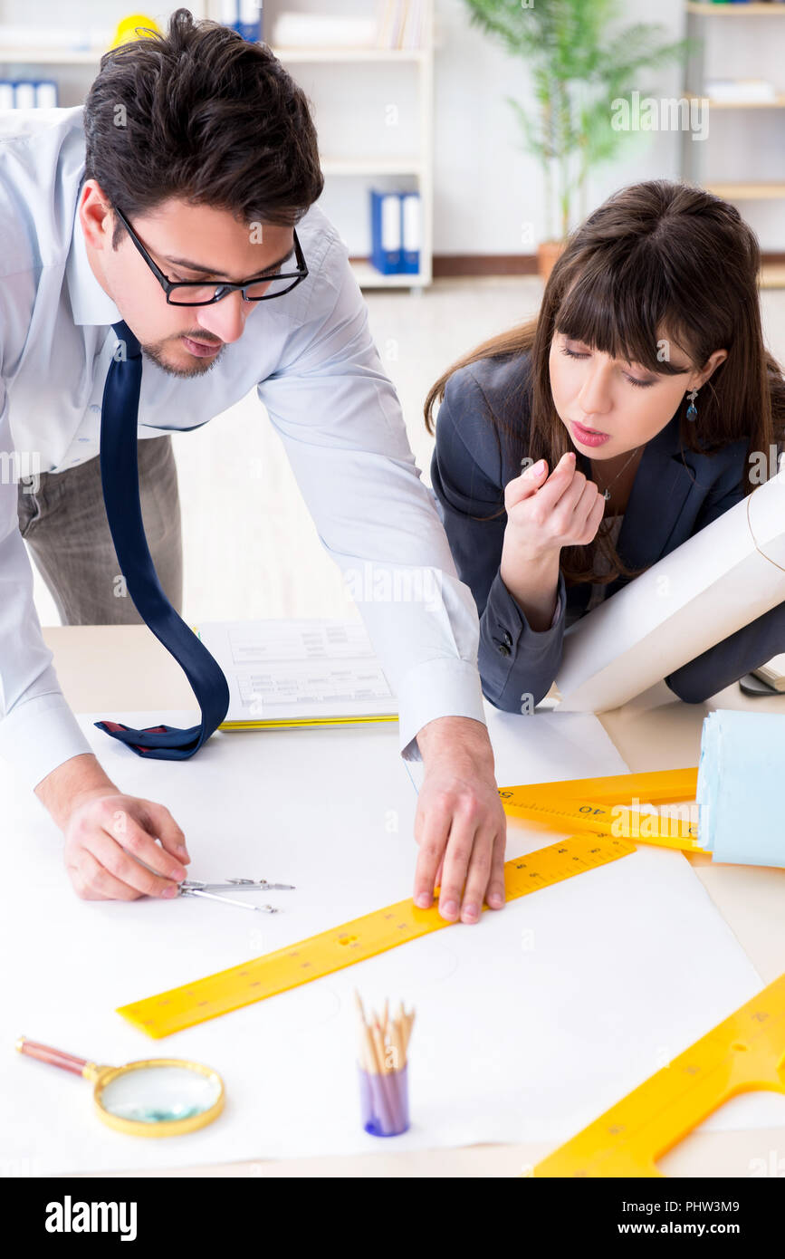 Engineers working on new project Stock Photo - Alamy