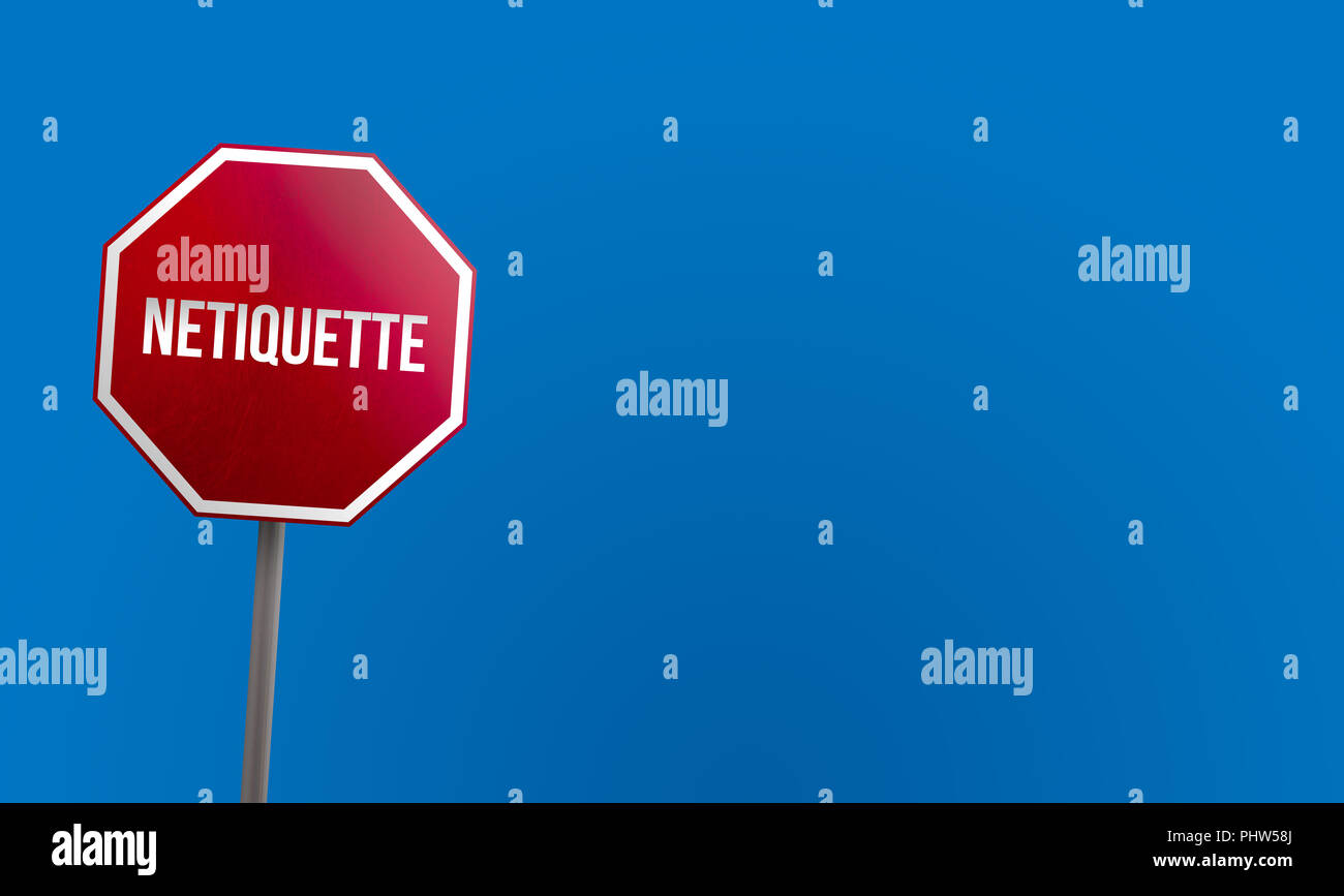 Netiquette hi-res stock photography and images - Alamy