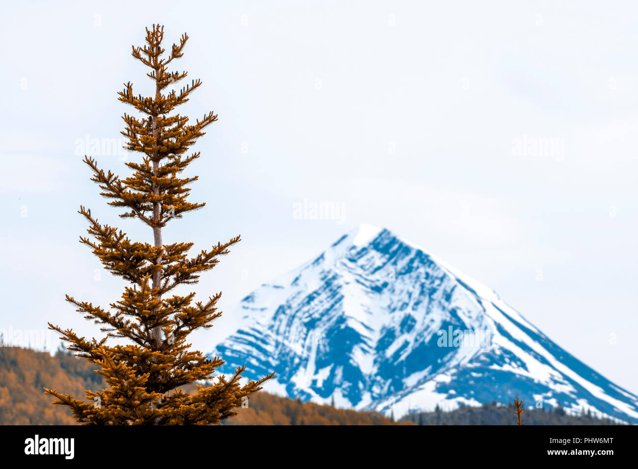 Snowy canadian mountains hi-res stock photography and images - Alamy