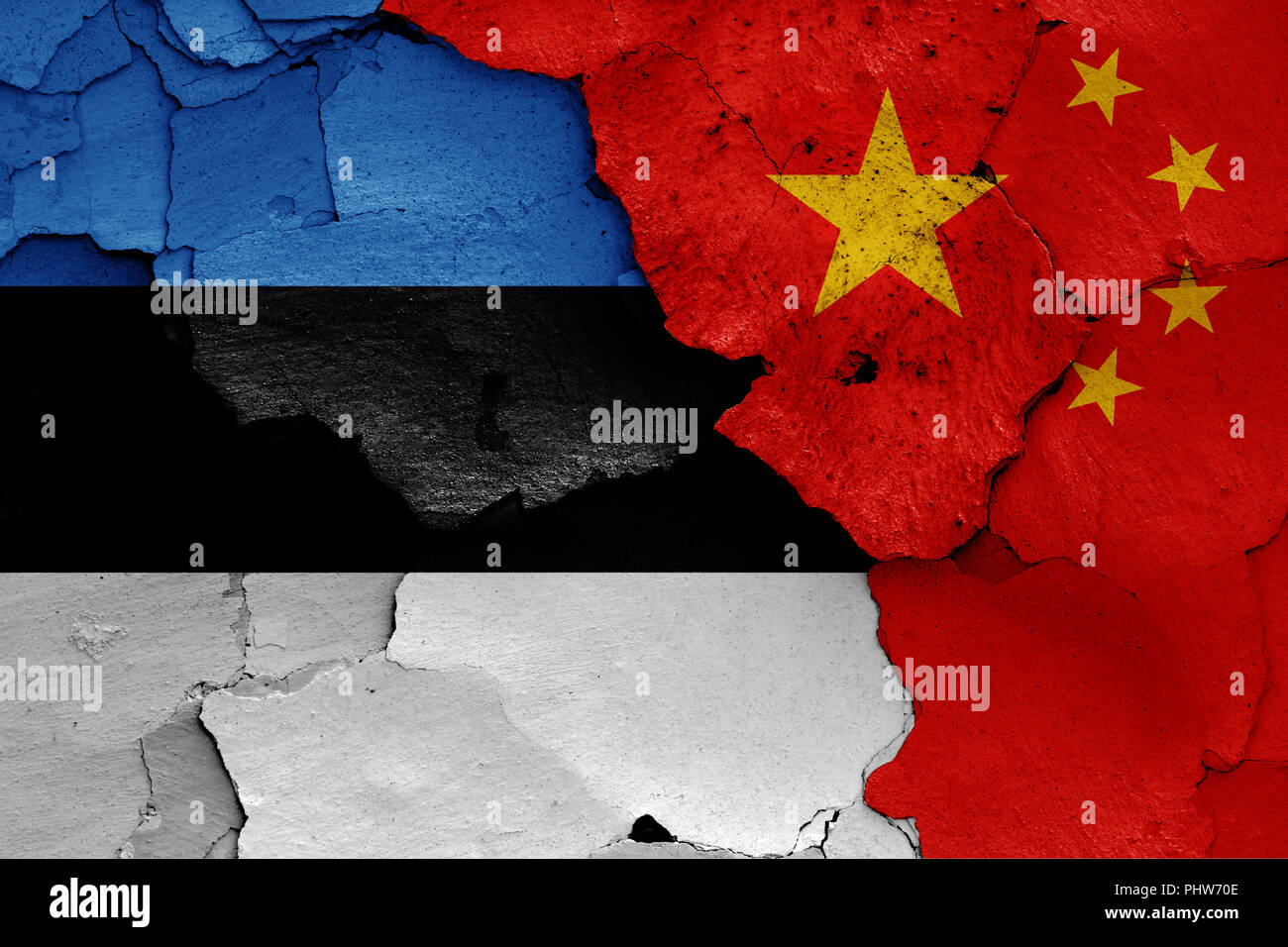 China national team flag hi-res stock photography and images - Alamy