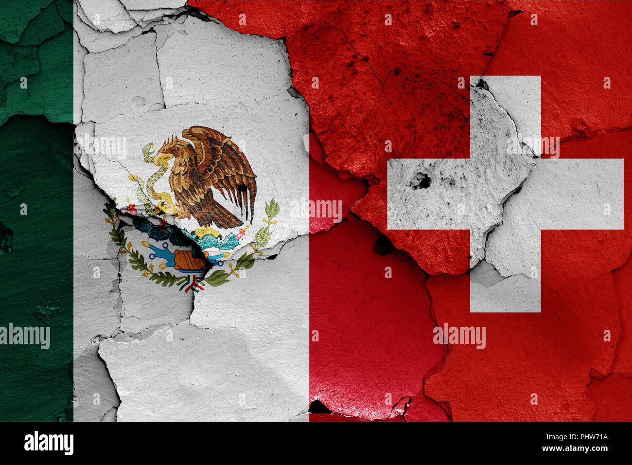 Switzerland mexico flag hi-res stock photography and images - Alamy