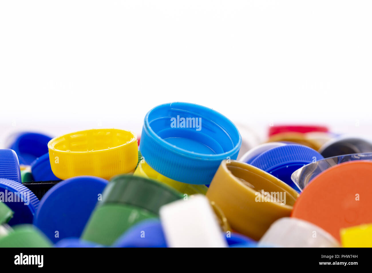 Colorful plastic bottle caps Stock Photo - Alamy
