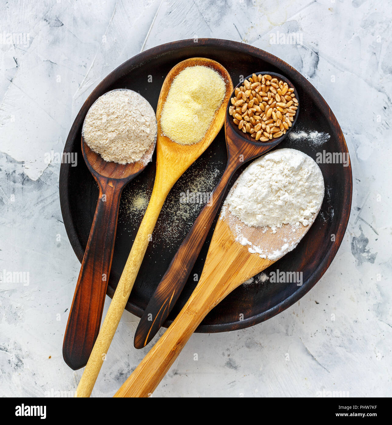 Different types of wheat flour Stock Photo - Alamy Different types of wheat flour Stock Photo - Alamy