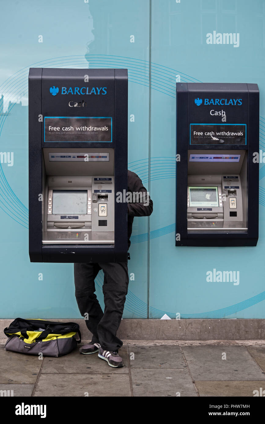 Barclays bank atm hi-res stock photography and images - Alamy