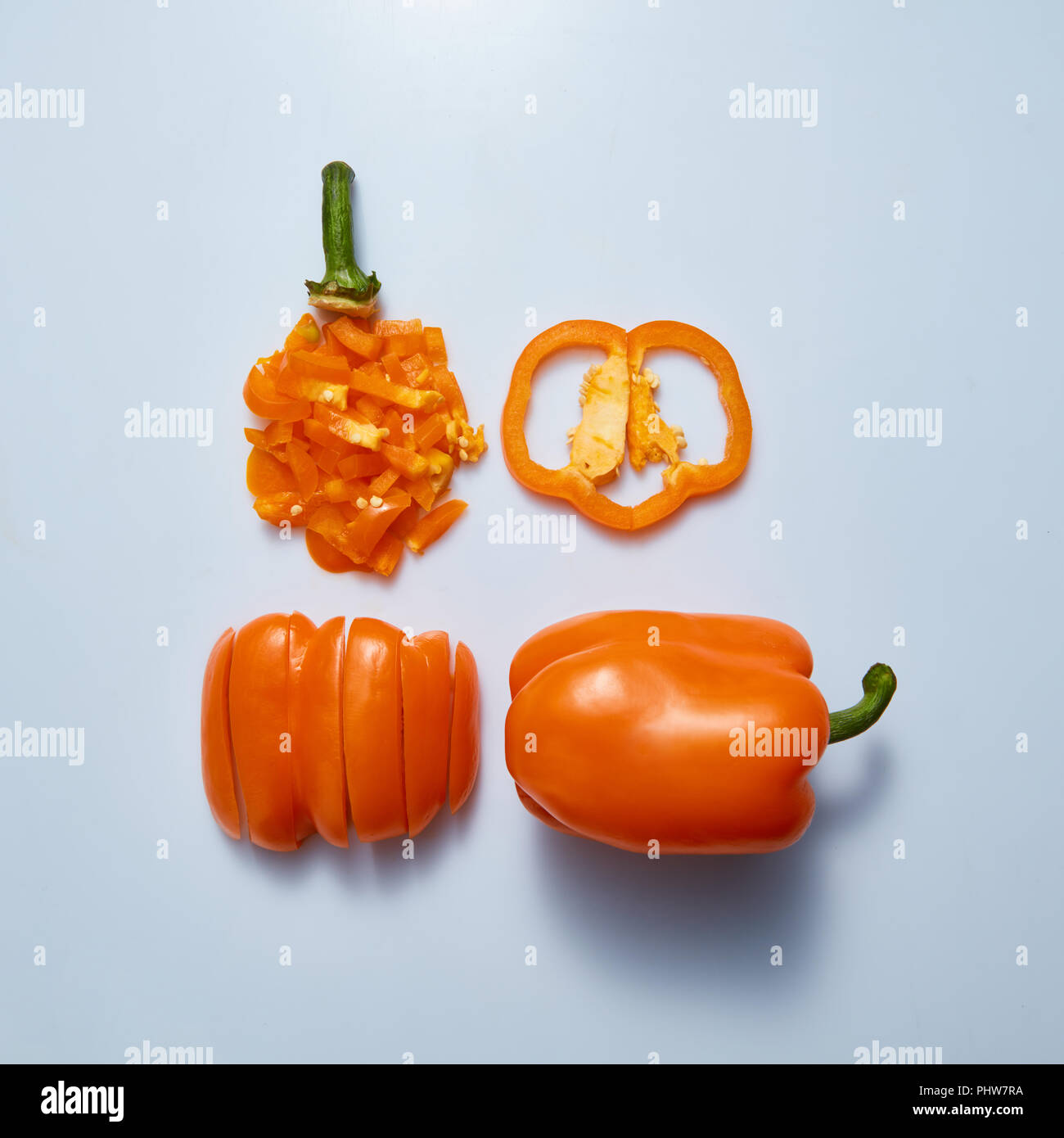 Bell peppers gray background bell pepper hi-res stock photography and ...