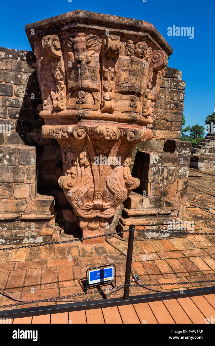 Ruins of Jesus de Tavarangue Jesuit mission (18th century), Jesus de ...