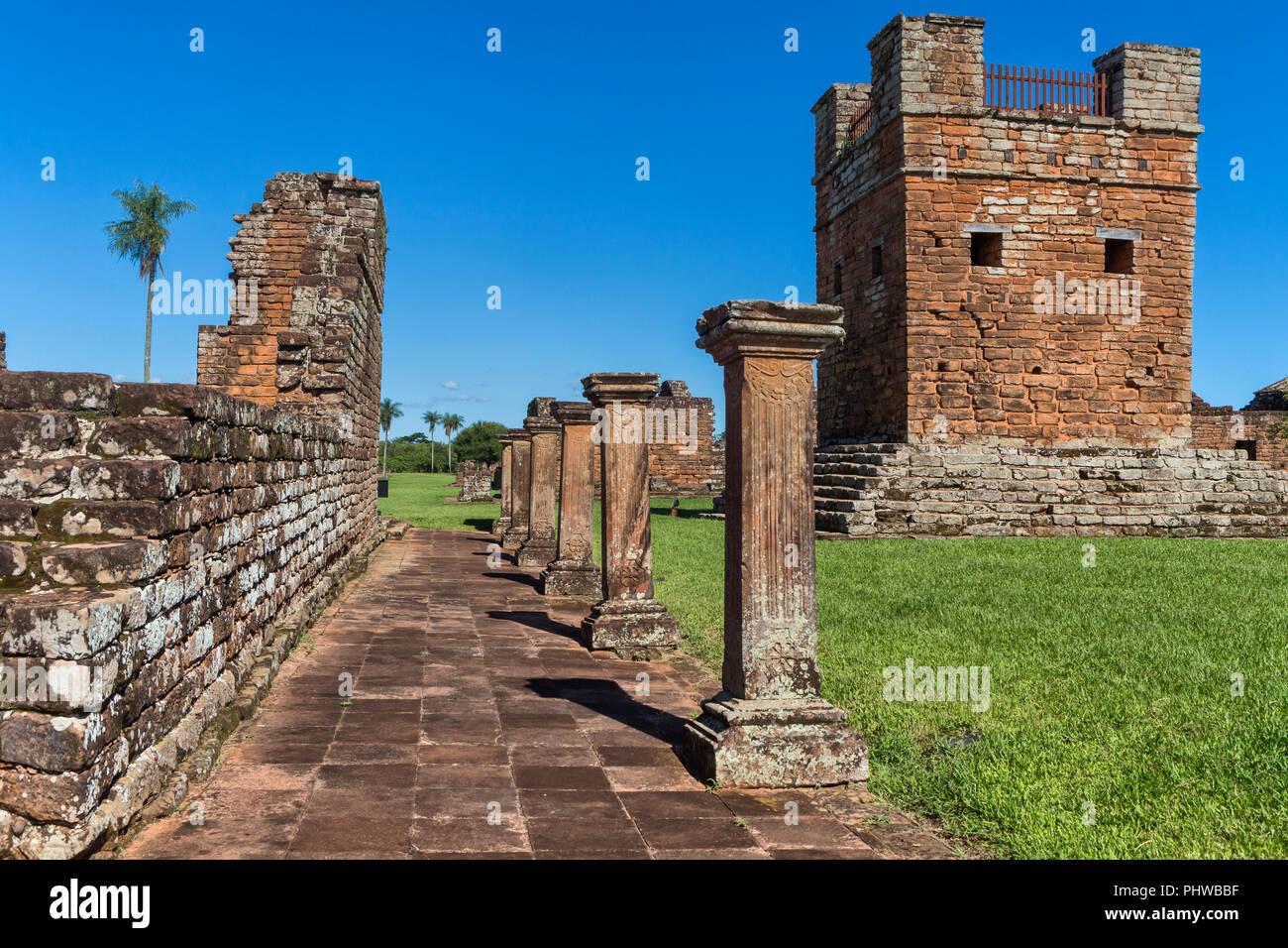 Ruins of Jesus de Tavarangue Jesuit mission (18th century), Jesus de ...