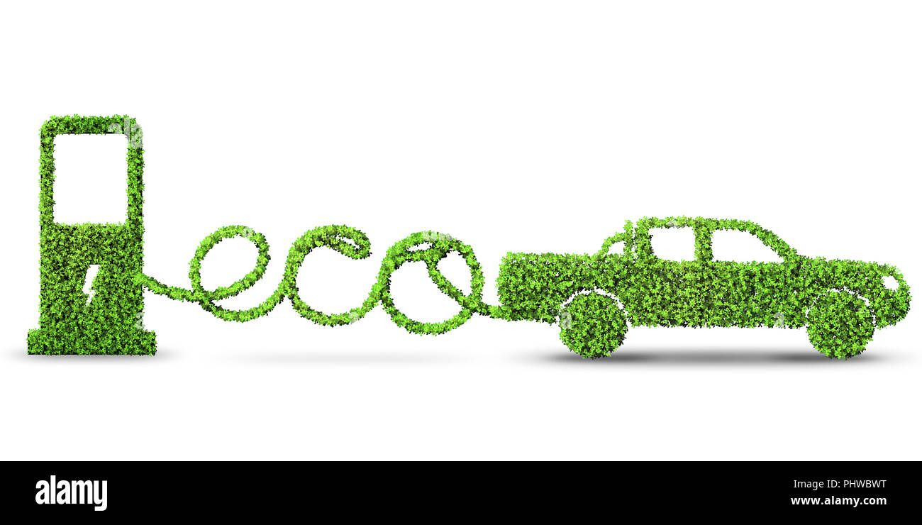 Car powered by alternative fuel - 3d rendering Stock Photo - Alamy