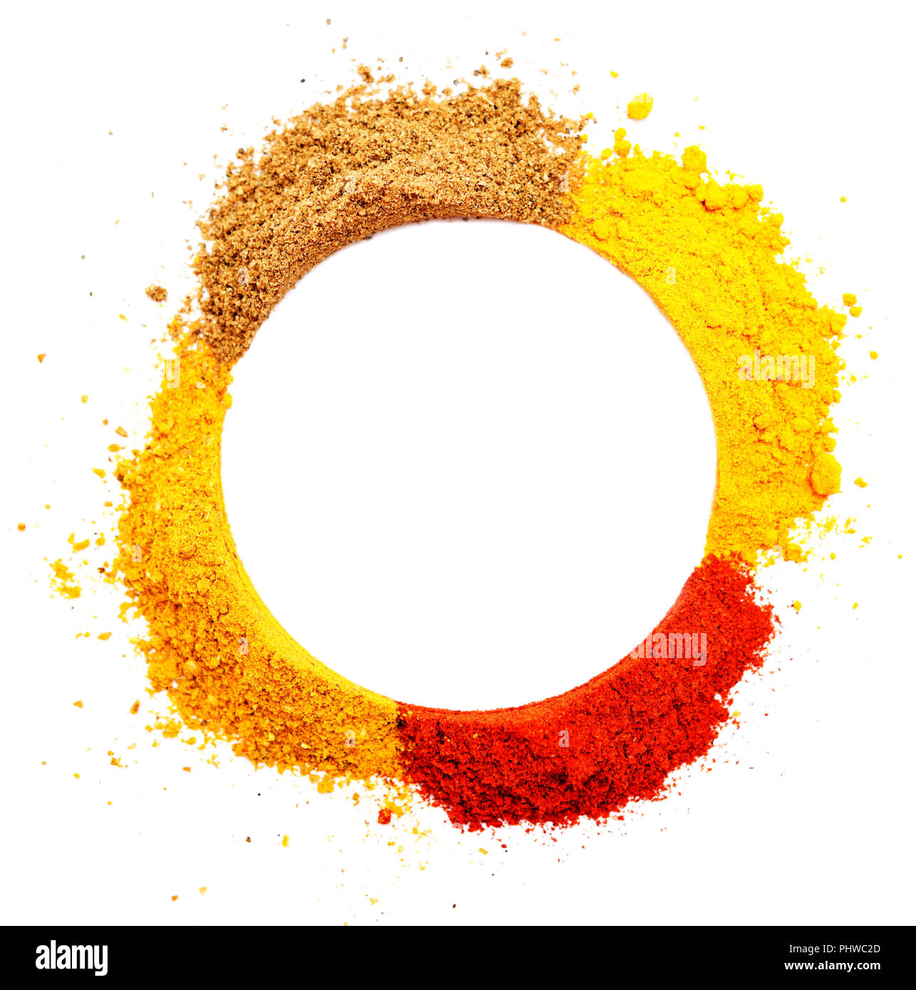 Indian spices and ingredients Cut Out Stock Images & Pictures - Alamy