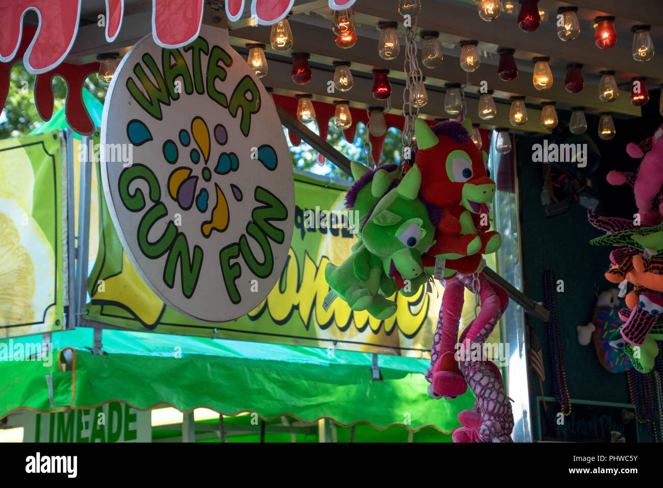 Water gun fun stall at the Matthews Alive street fair on Labor Day ...