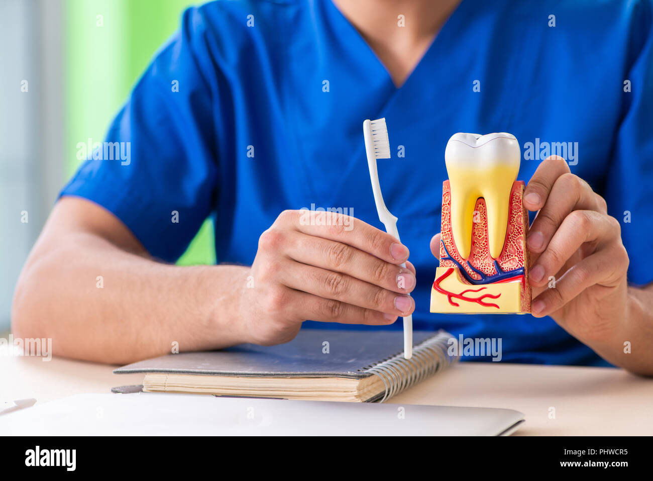 Practicing tooth brushing hi-res stock photography and images - Alamy