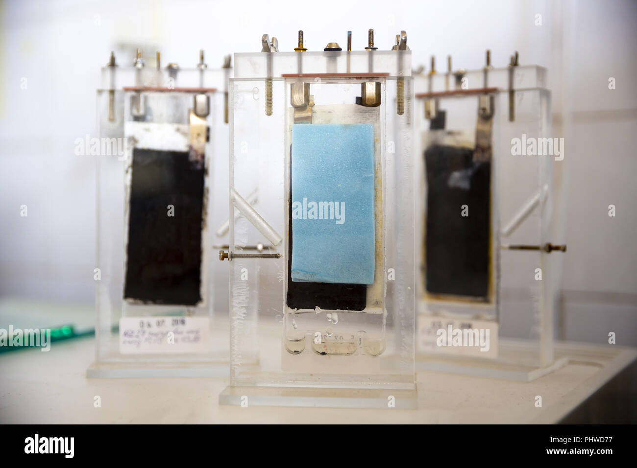 Detail of battery cells Stock Photo - Alamy