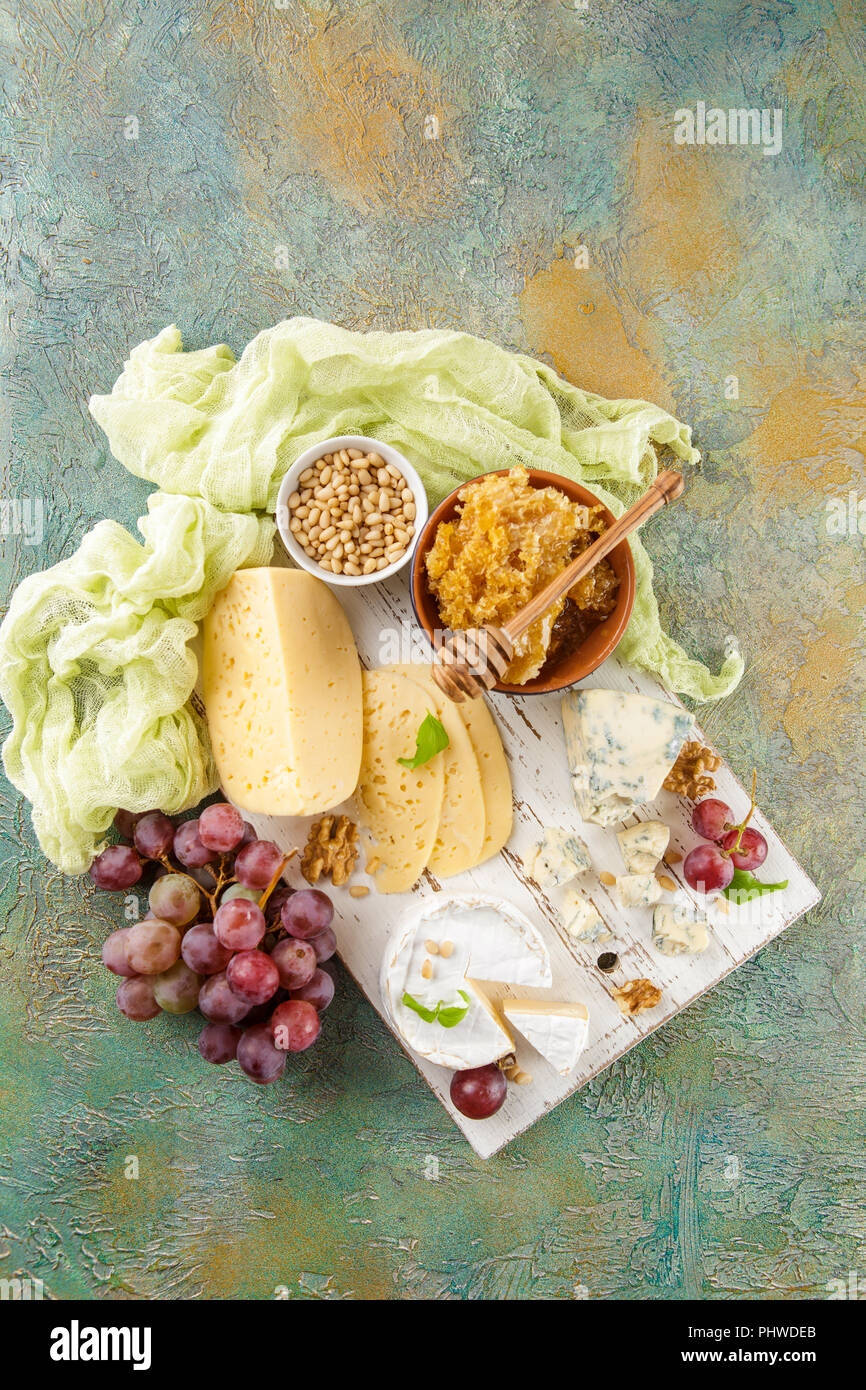 Cheese with nuts Stock Photo - Alamy