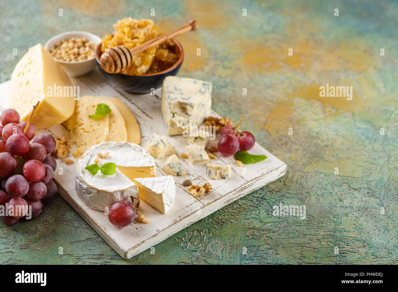 Cheese with nuts Stock Photo - Alamy