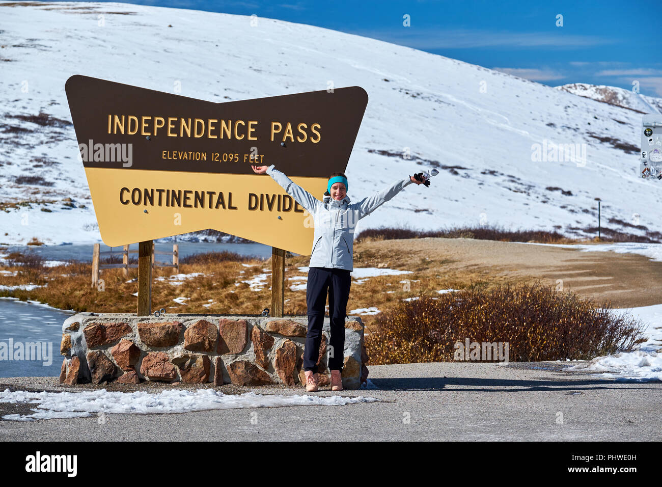 Independence pass colorado and people hi-res stock photography and ...
