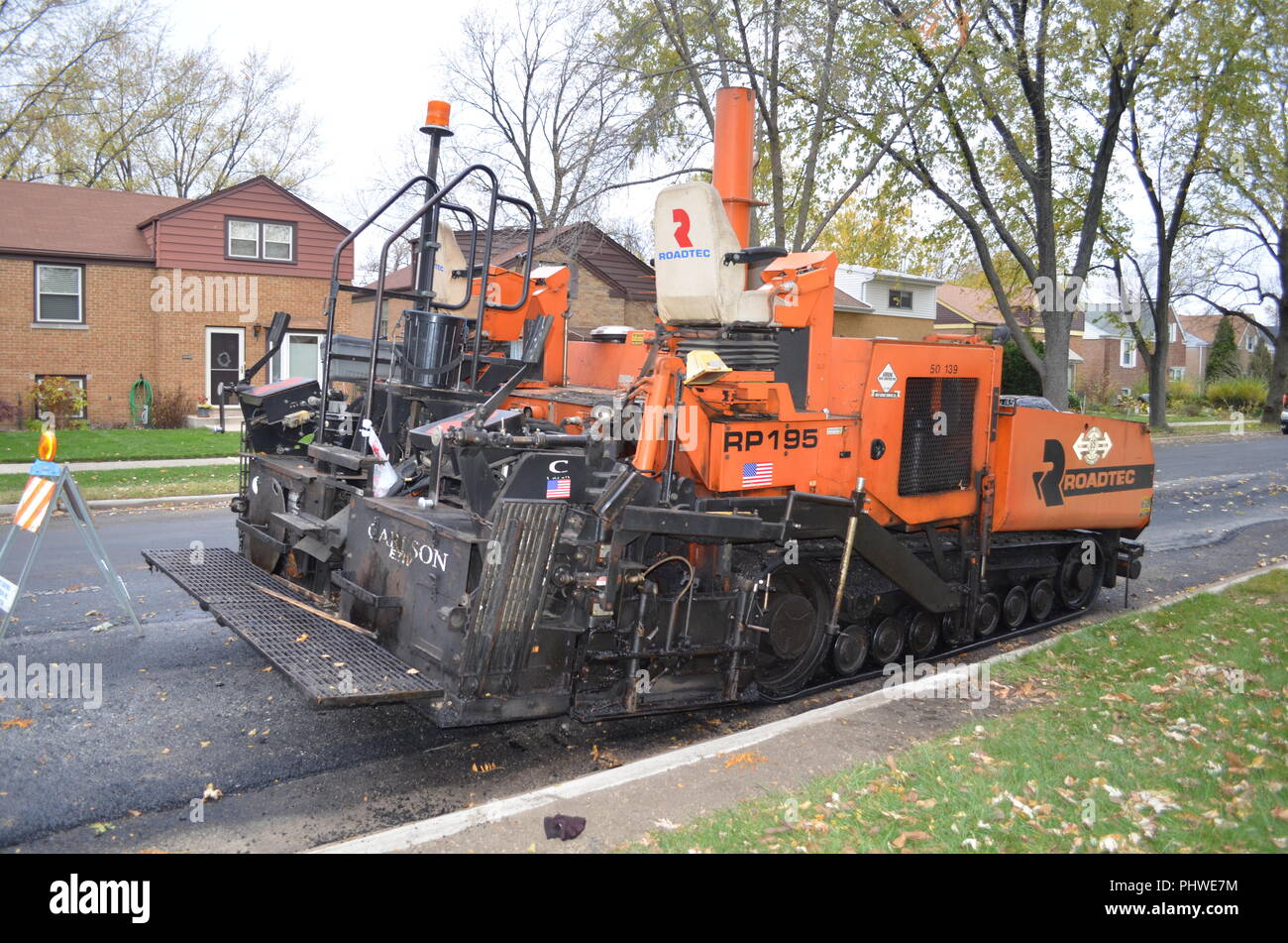 Construction road work machine Stock Photo - Alamy