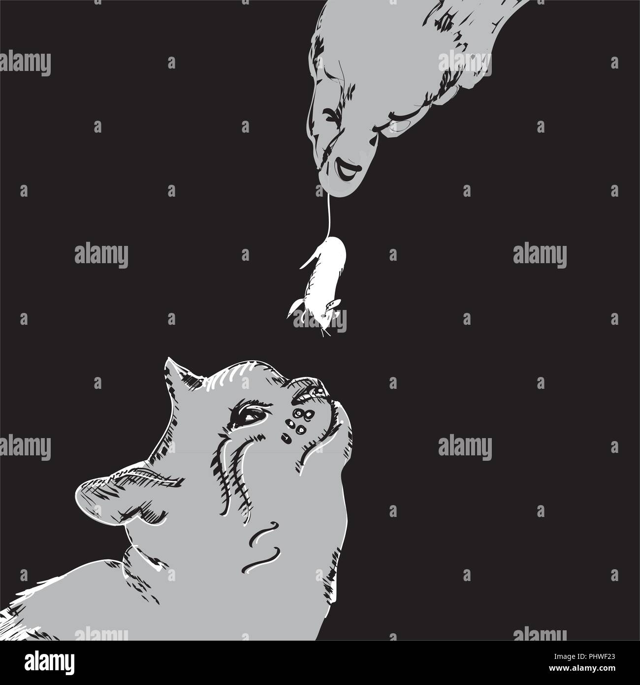 Feline man Stock Vector Images - Alamy