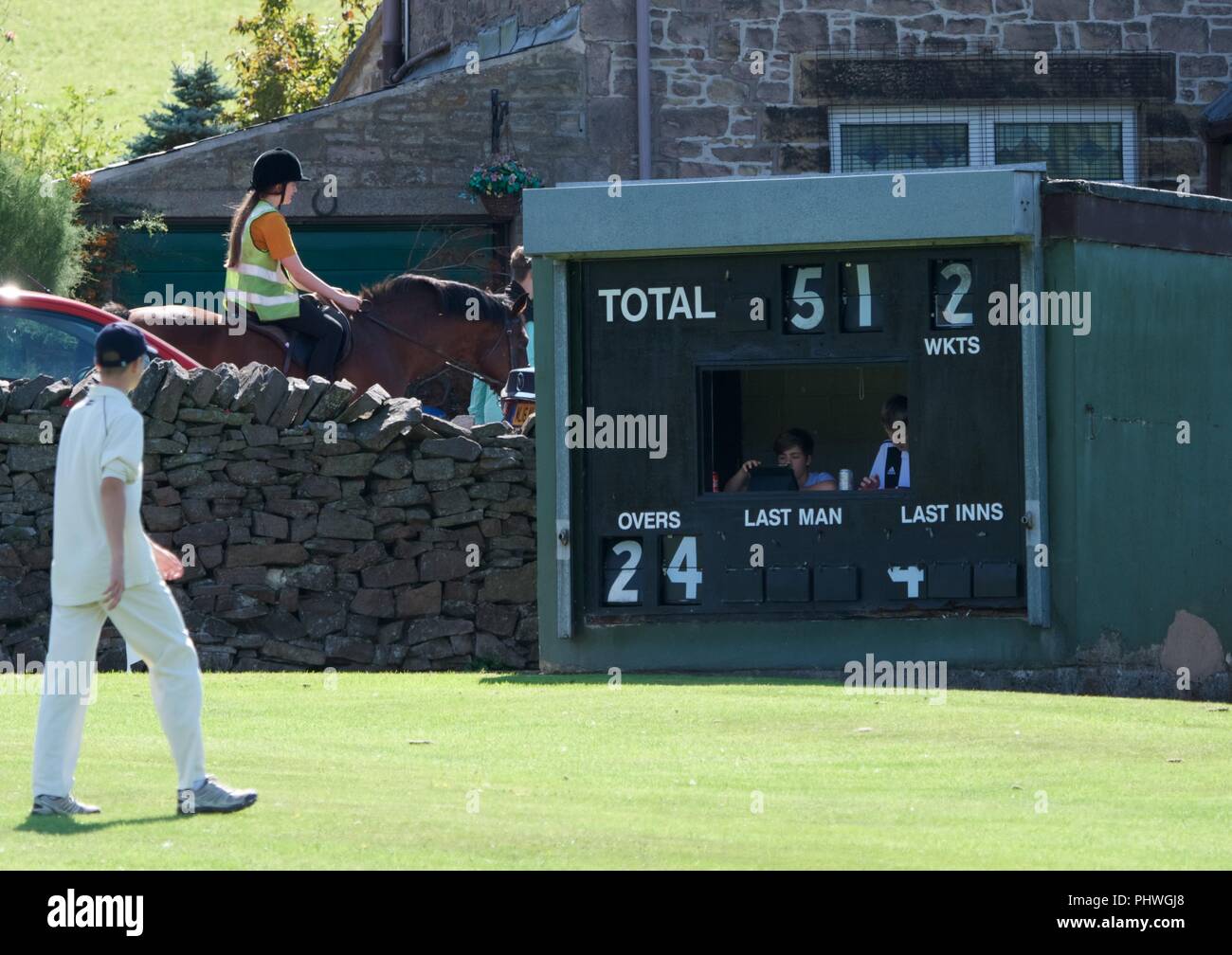 Cricket score board hi-res stock photography and images - Alamy