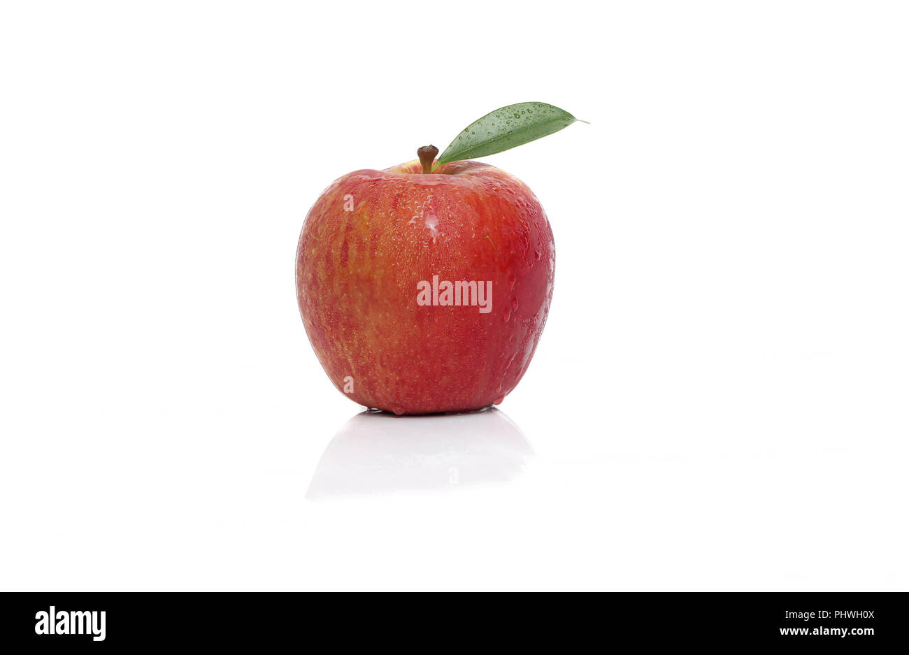 Fresh red apple fruit Stock Photo - Alamy