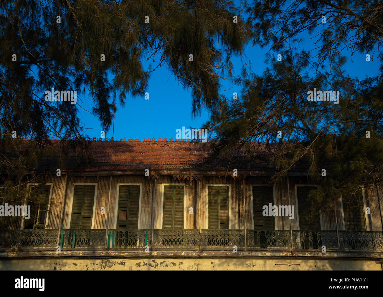 Old portuguese colonial warehouse, Benguela Province, Benguela, Angola ...