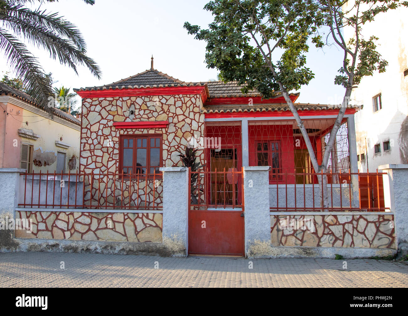Old portuguese colonial villa, Benguela Province, Benguela, Angola ...