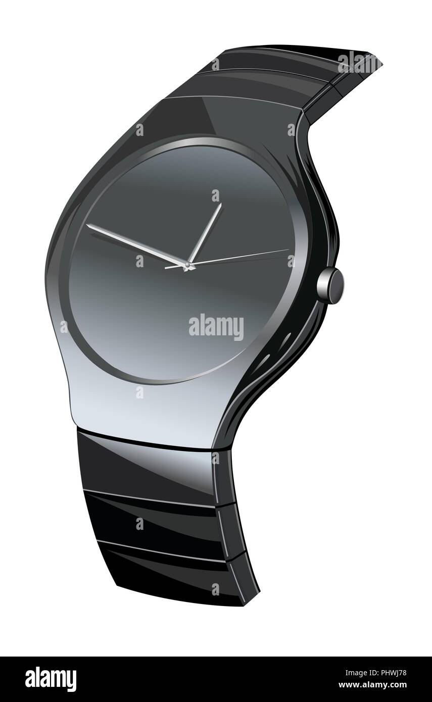 luxury watch vector isolated on a white background Stock Vector Image ...