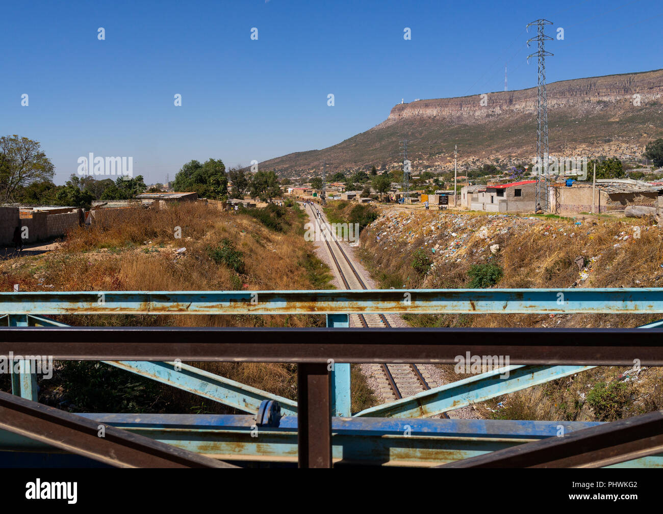 Railroad track, Huila Province, Lubango, Angola Stock Photo - Alamy