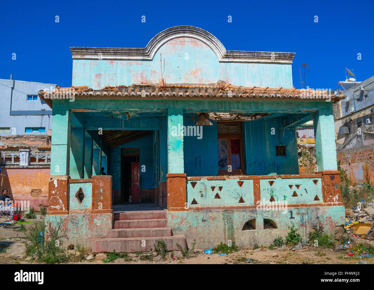 Angola africa old colonial portuguese house High Resolution Stock ...