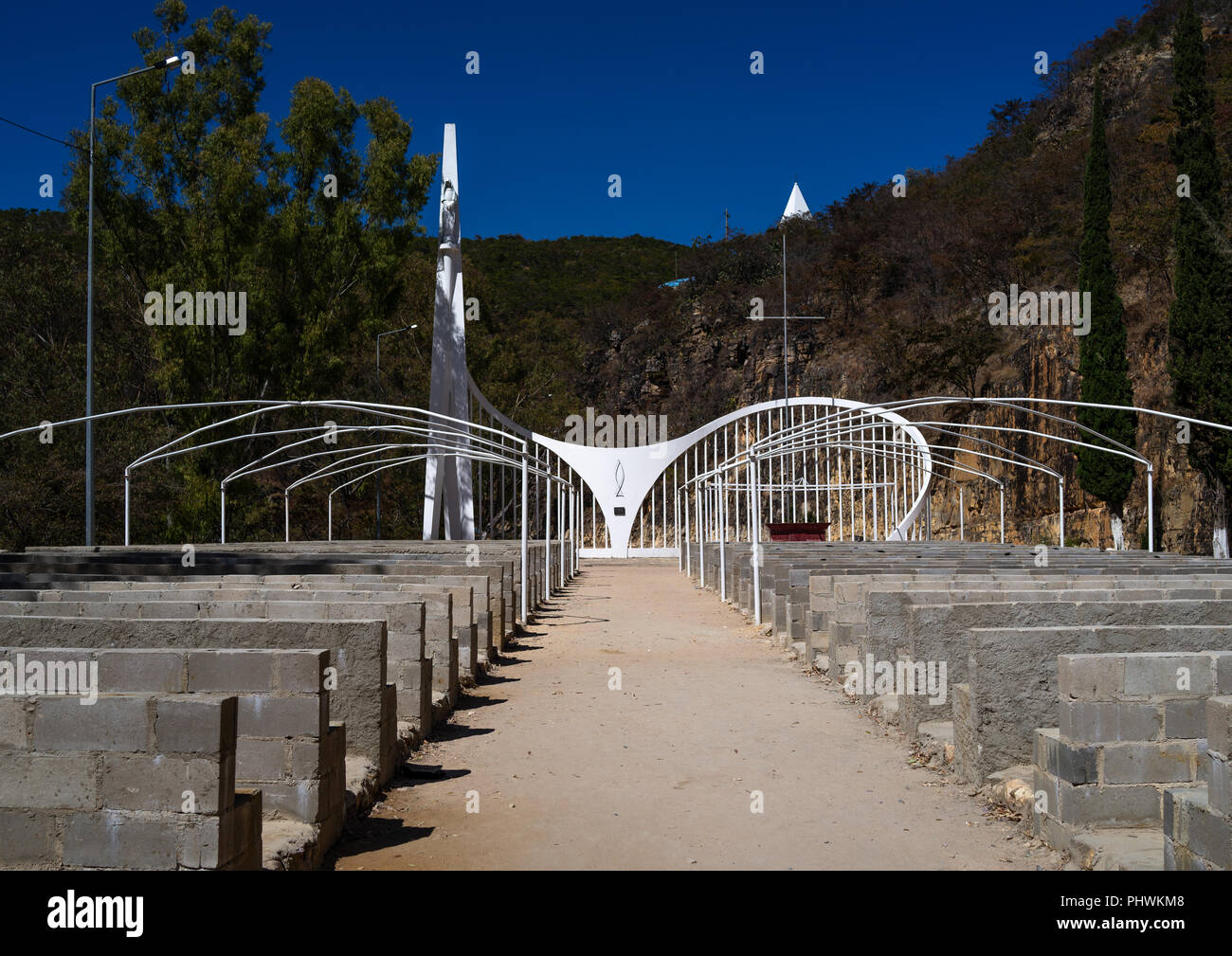 Lady of the hill monument, Huila Province, Lubango, Angola Stock Photo ...