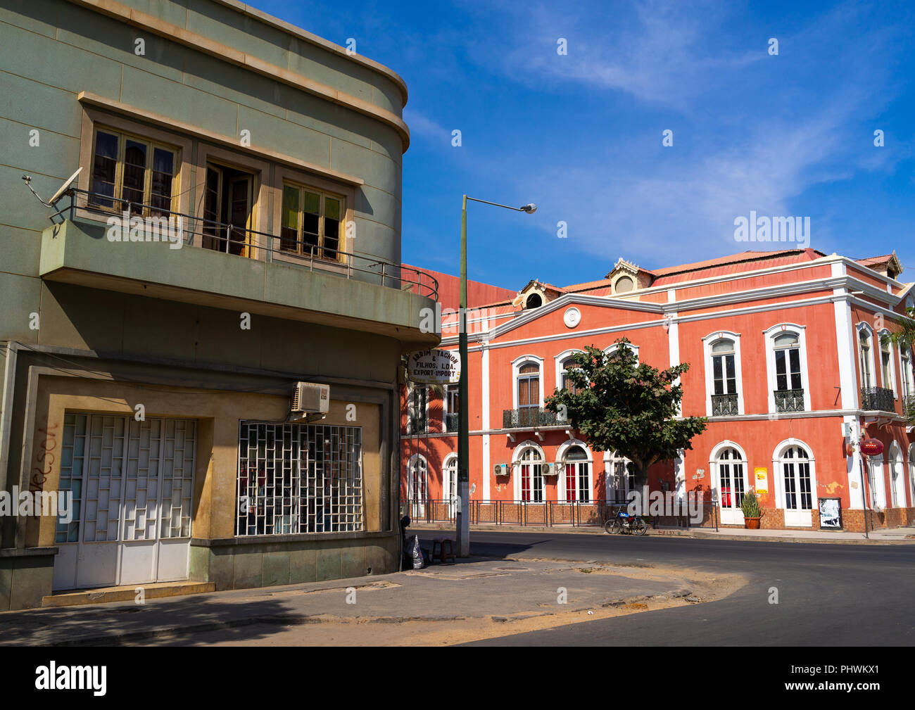 Old colonial building of the hotel Mocamedes, Namibe Province, Namibe ...