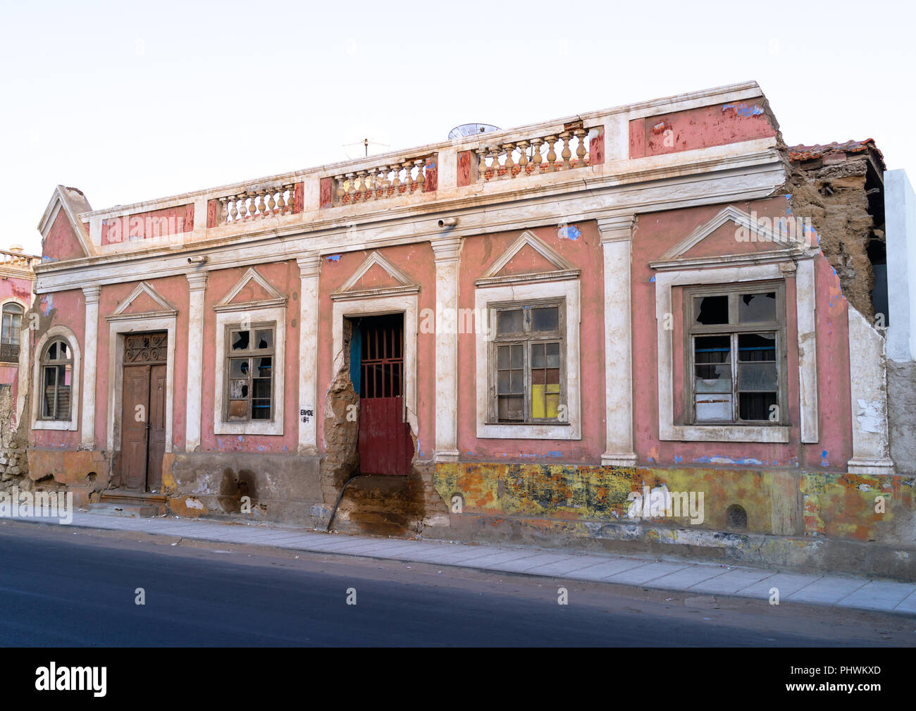 Old portuguese colonial building, Namibe Province, Namibe, Angola Stock ...