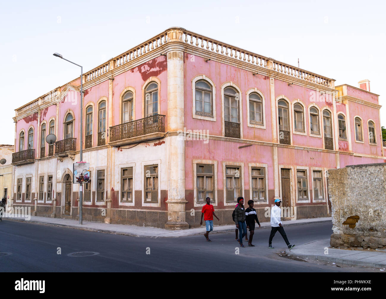 Old portuguese colonial building, Namibe Province, Namibe, Angola Stock ...