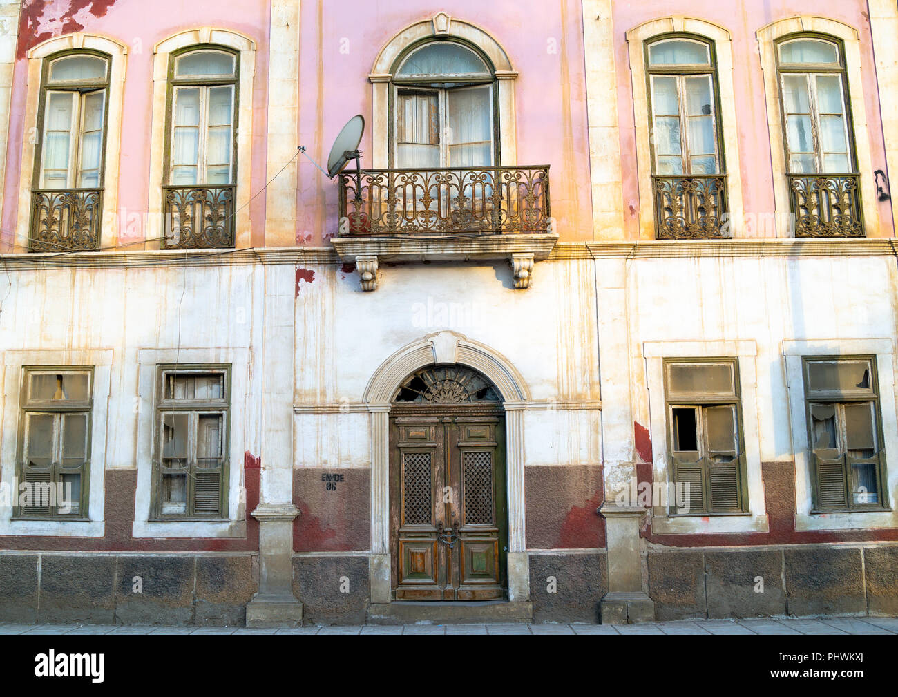 Old portuguese colonial building, Namibe Province, Namibe, Angola Stock ...