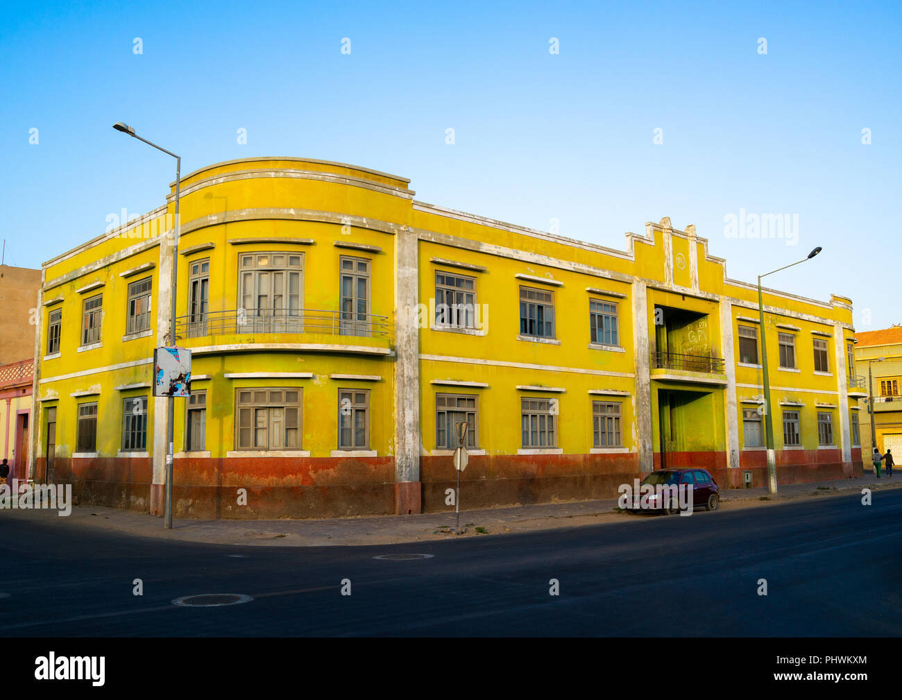 Old portuguese colonial building, Namibe Province, Namibe, Angola Stock ...