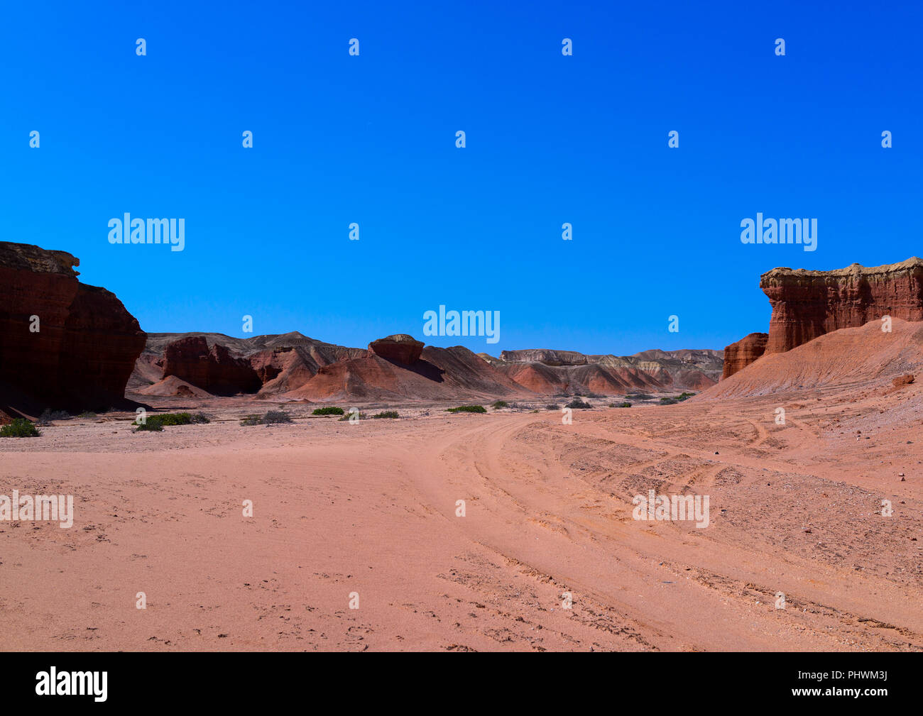 Rock formations in an arid area, Cunene Province, Curoca, Angola Stock ...