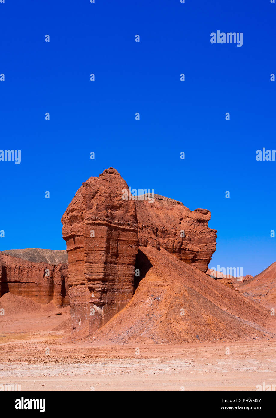 Rock formations in an arid area, Cunene Province, Curoca, Angola Stock ...