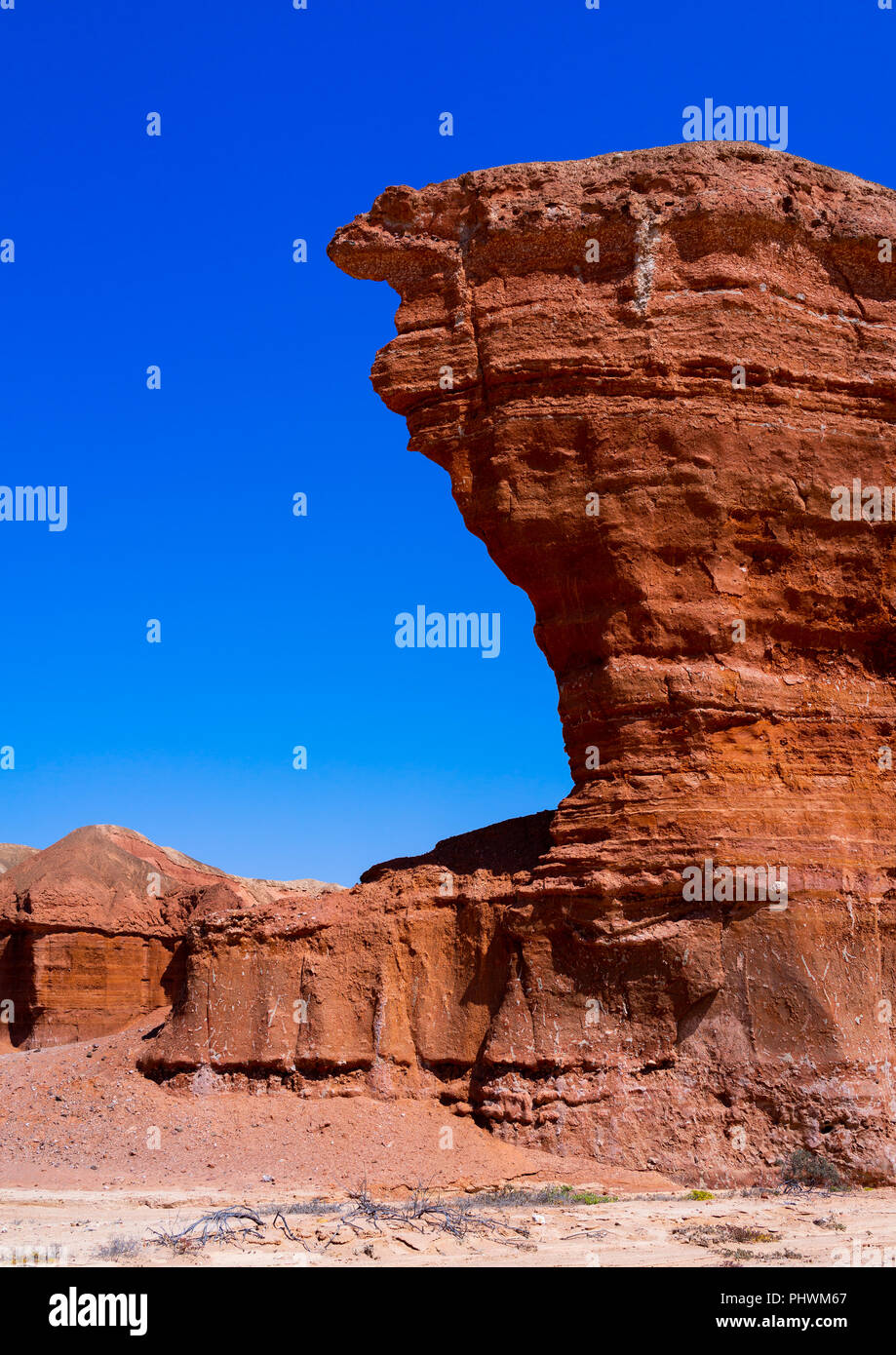 Rock formations in an arid area, Cunene Province, Curoca, Angola Stock ...