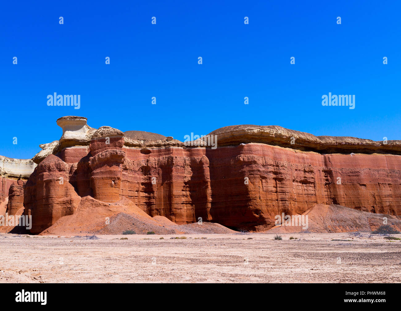 Rock formations in an arid area, Cunene Province, Curoca, Angola Stock ...