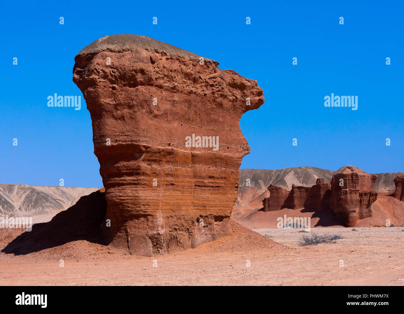 Rock formations in an arid area, Cunene Province, Curoca, Angola Stock ...